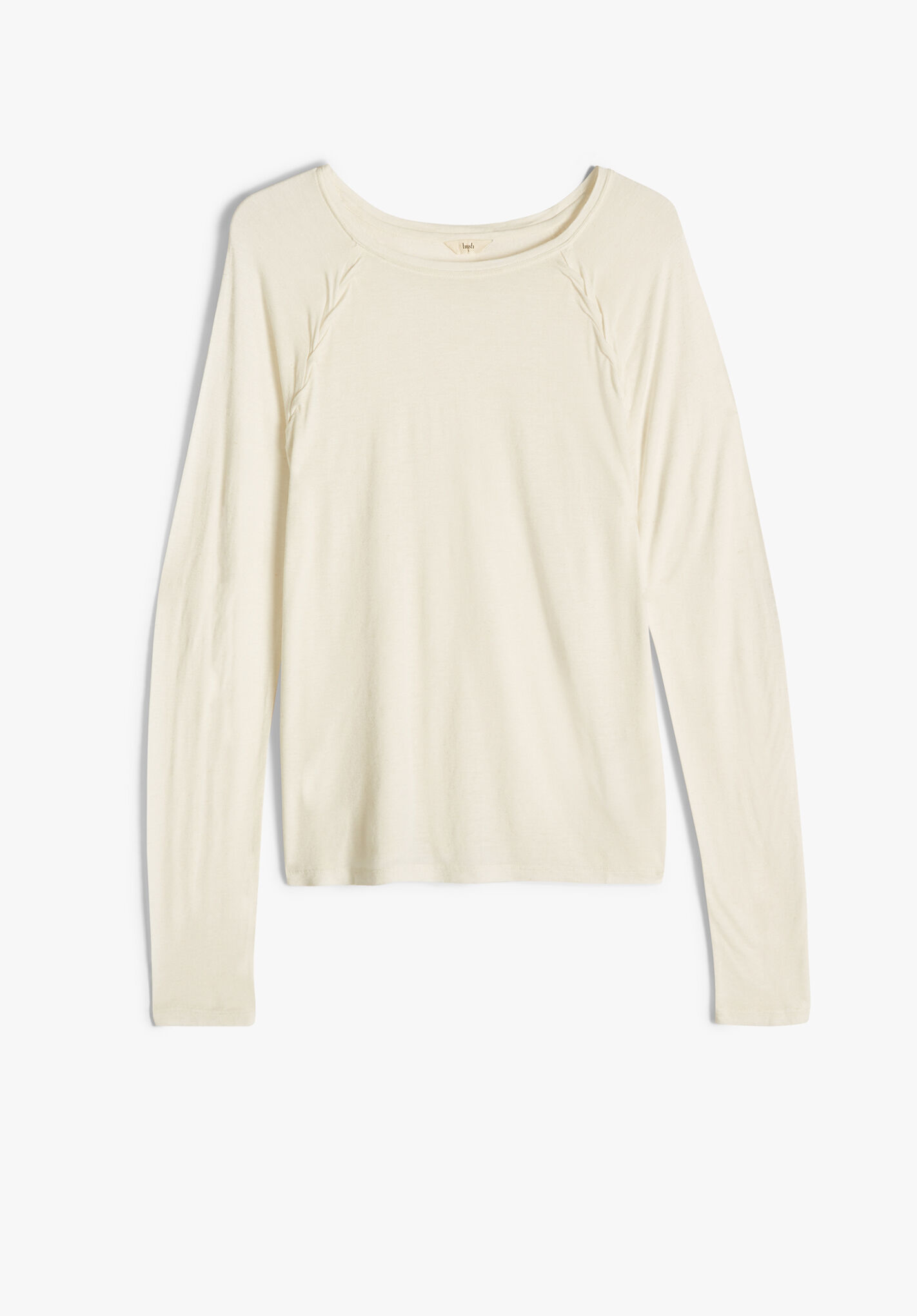 HUSH Paula Pleat Detail Top in ecru | endource