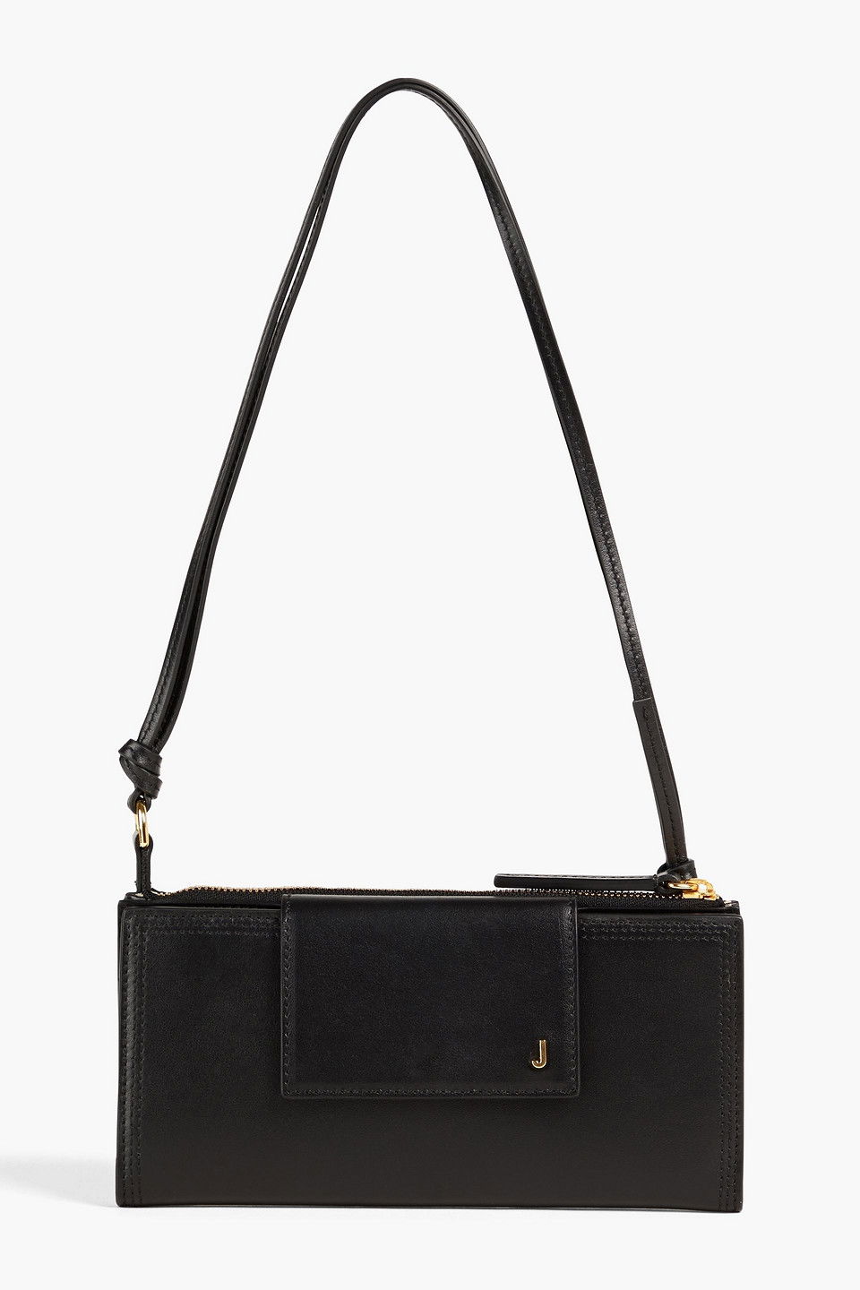 JACQUEMUS Le Pichoto Leather Wallet in Black | endource