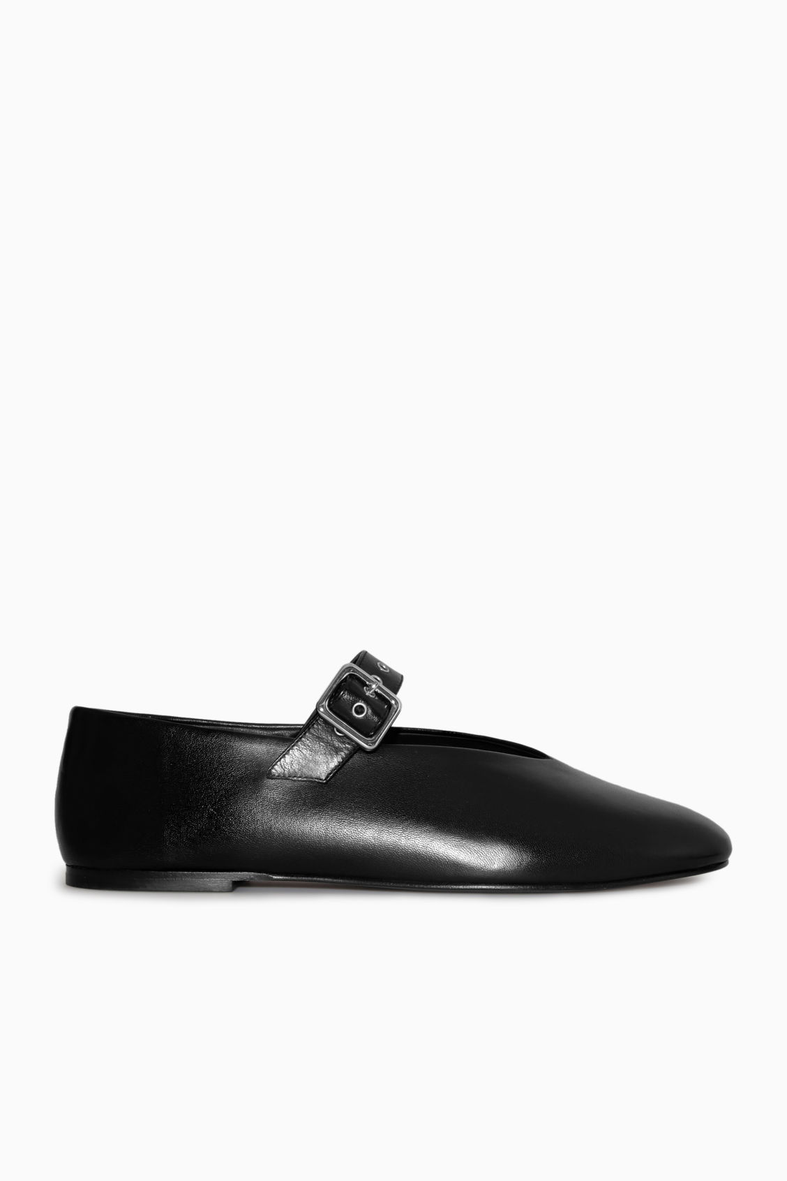 COS Buckled Ballet Flats in BLACK | endource
