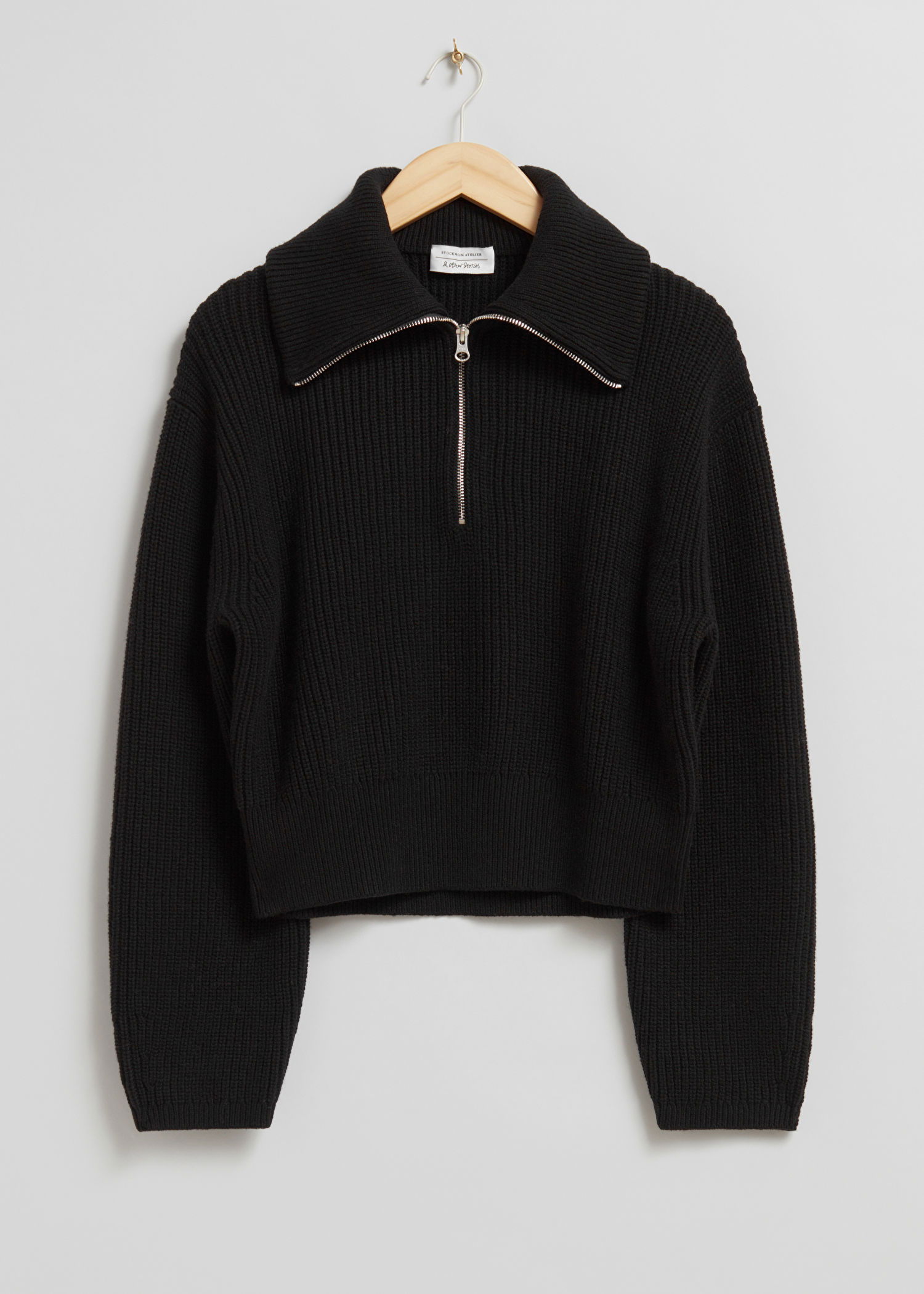 & OTHER STORIES Half-Zip Knit Jumper | endource