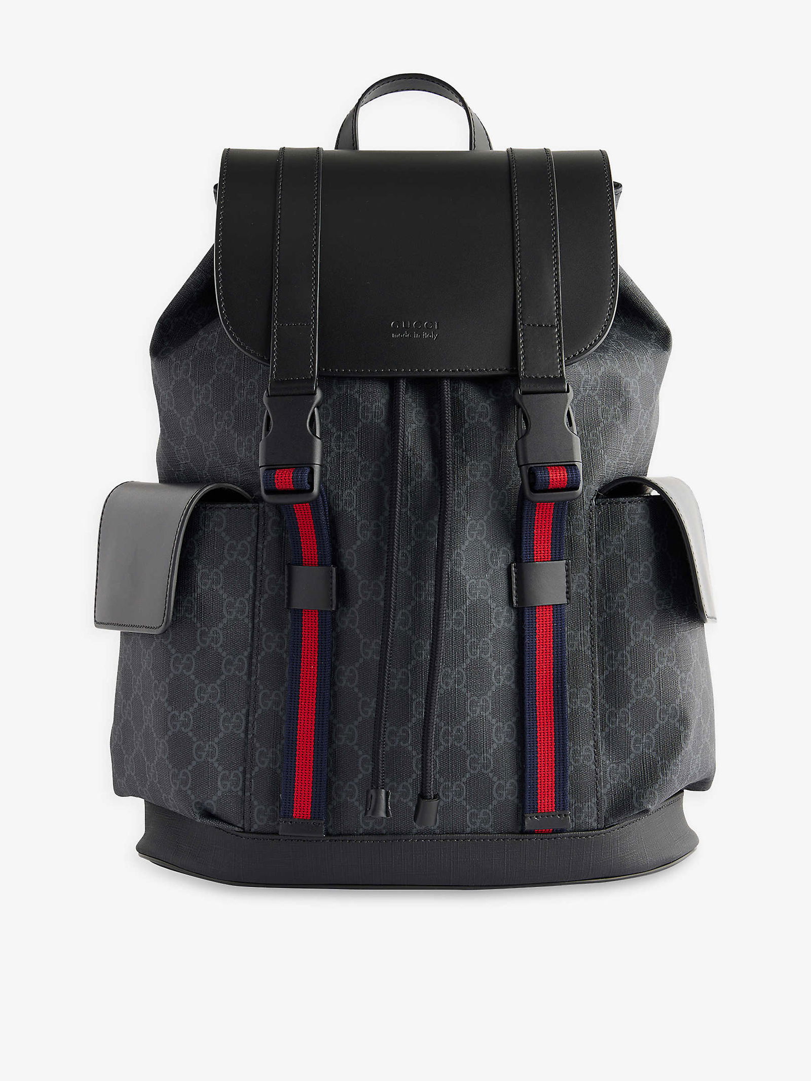GUCCI Jumbo GG Canvas Backpack in Blk/ne/ne/brb/ne/n/n | Endource