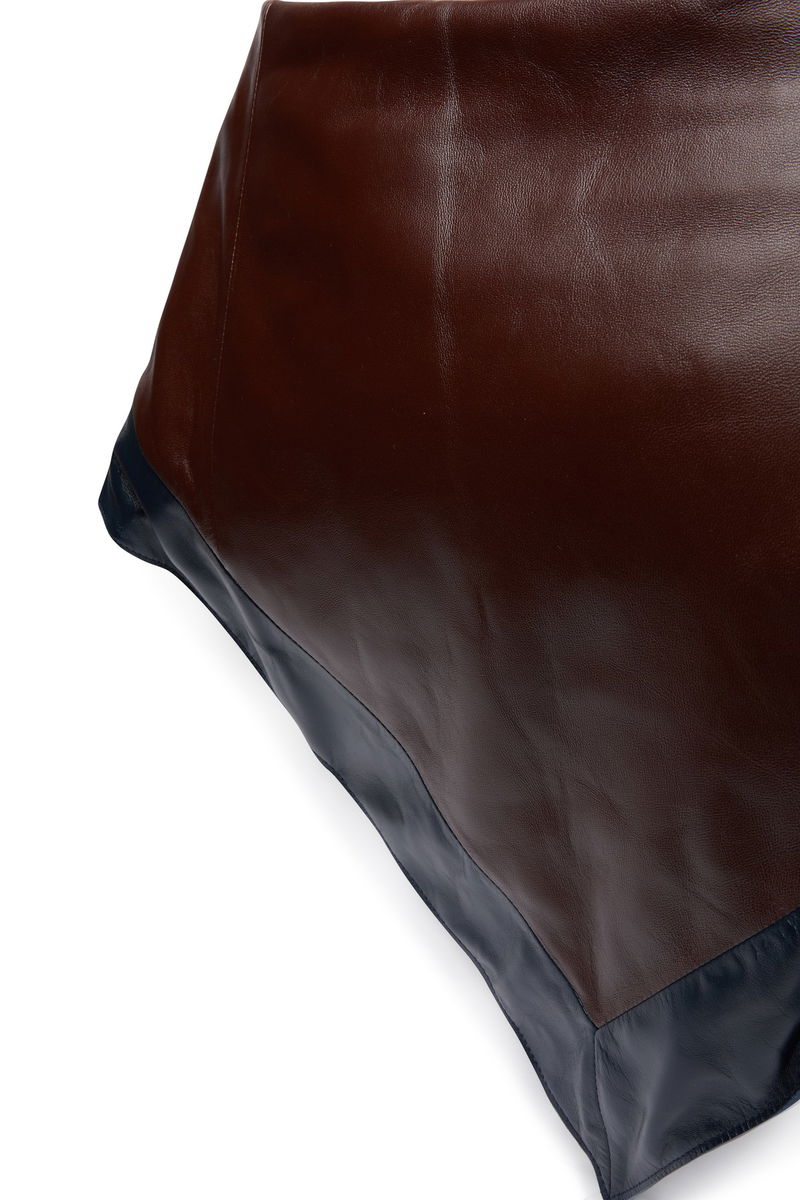 LEMAIRE Bandana Bag in Roasted Pecan Midnight | endource