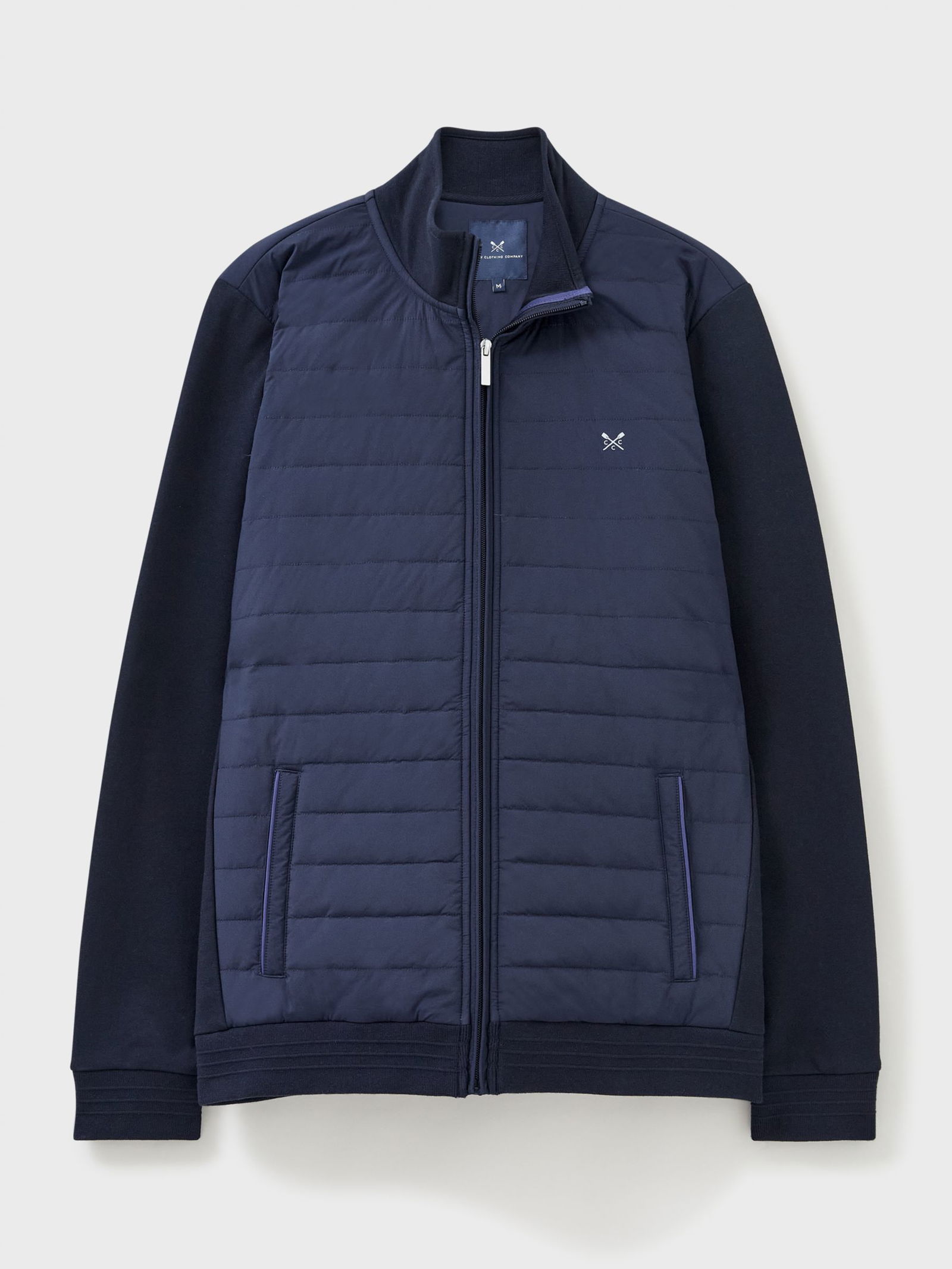 CREW CLOTHING Wallace Hybrid Zip Through Jacket | Endource