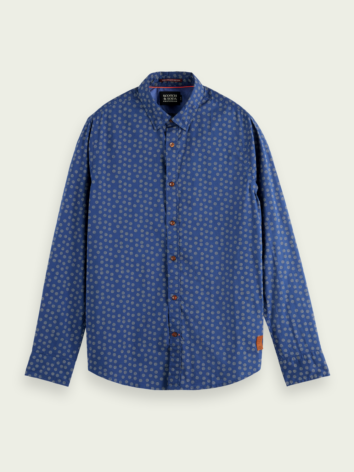 SCOTCH & SODA Slim Fit Printed Poplin Shirt in Combo B | endource