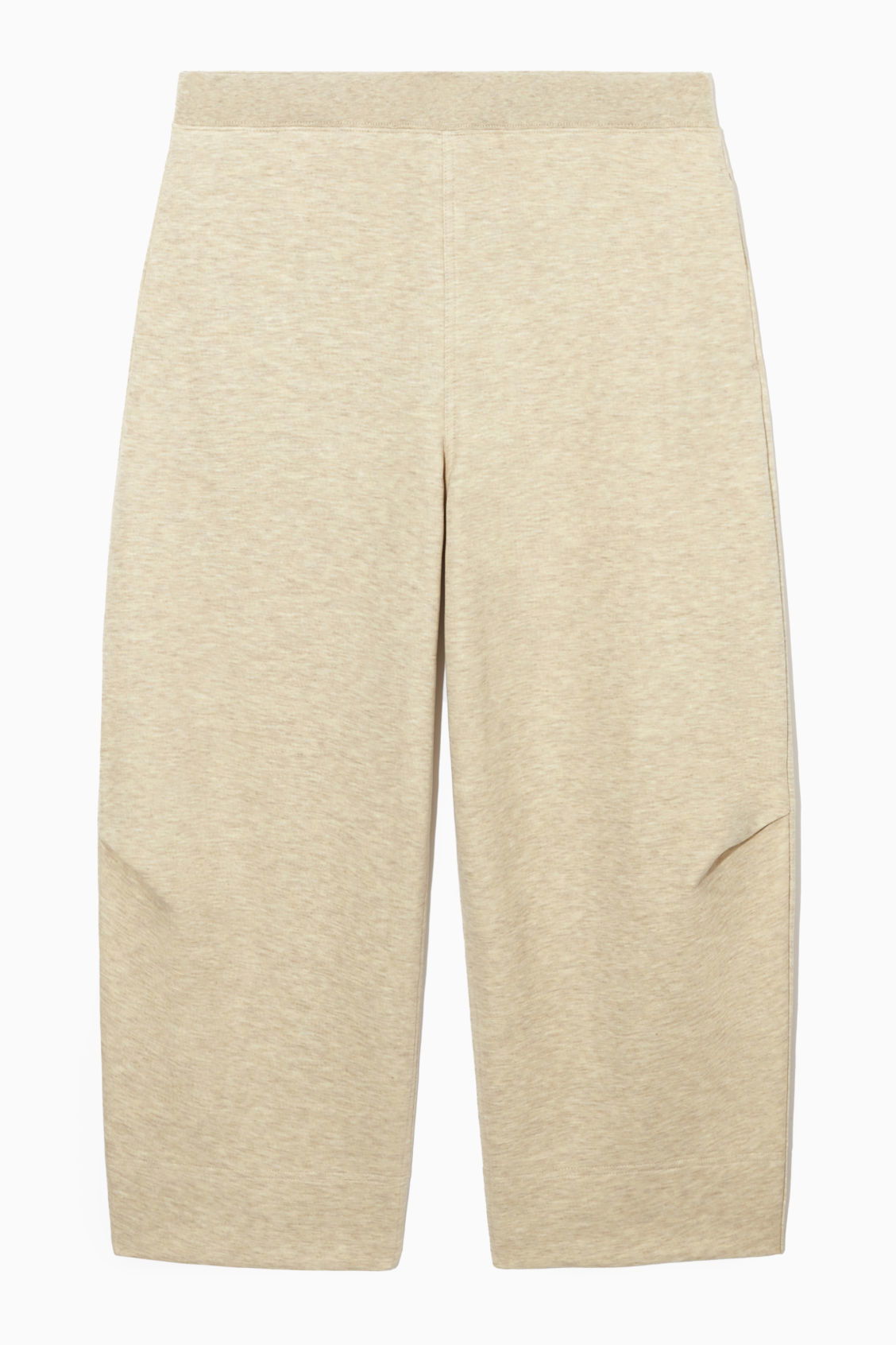 COS Relaxed-Fit Barrel-Leg Joggers in LIGHT BEIGE MÉLANGE | endource