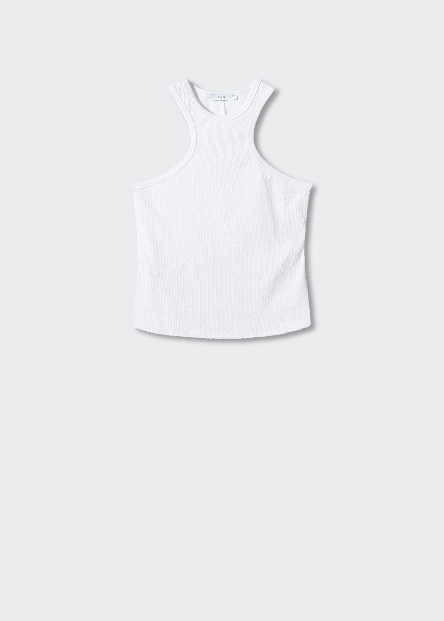 MANGO Sequin Halter Top | endource