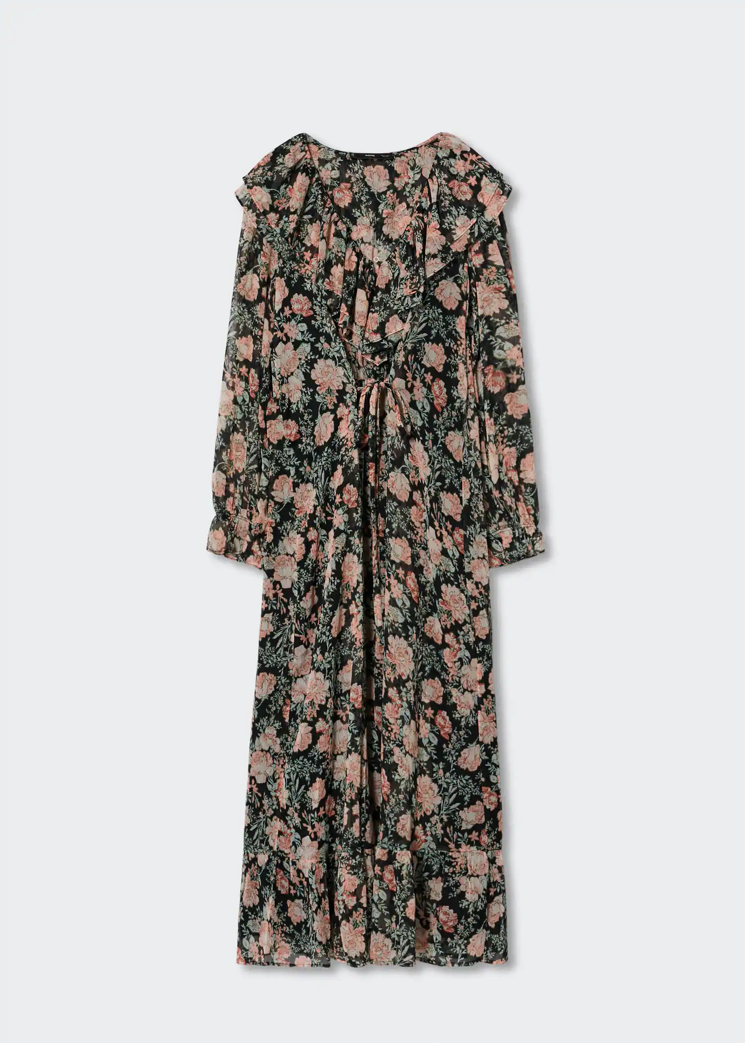 MANGO Floral Print Dress in Pink | endource