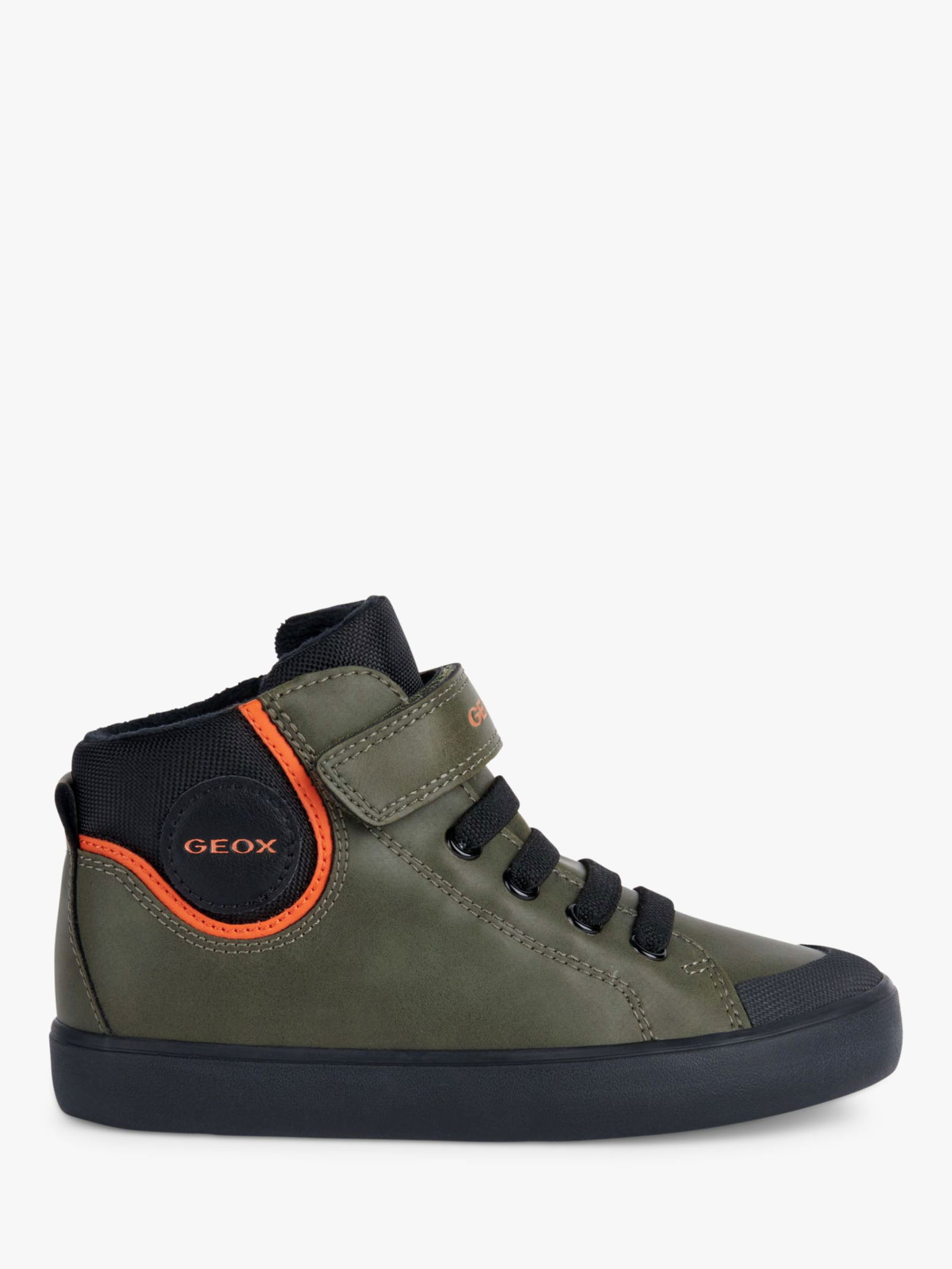 Geox Gisli Trainers in Dk Green/Black | Endource