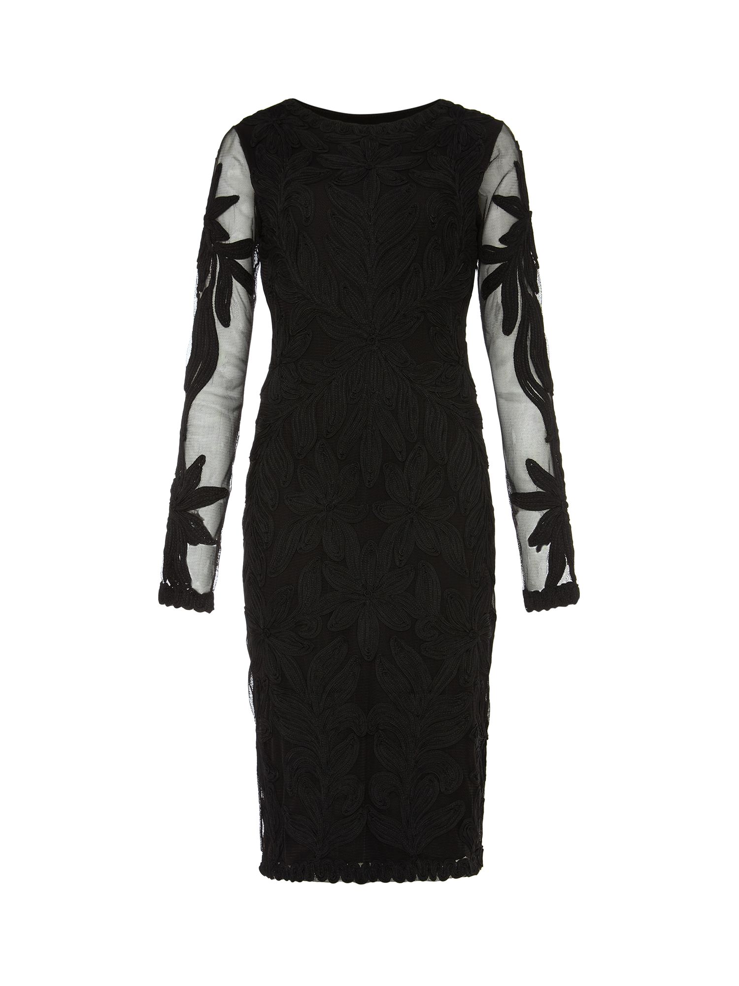 PHASE EIGHT Isobel Tapework Detail Dress in Black | Endource