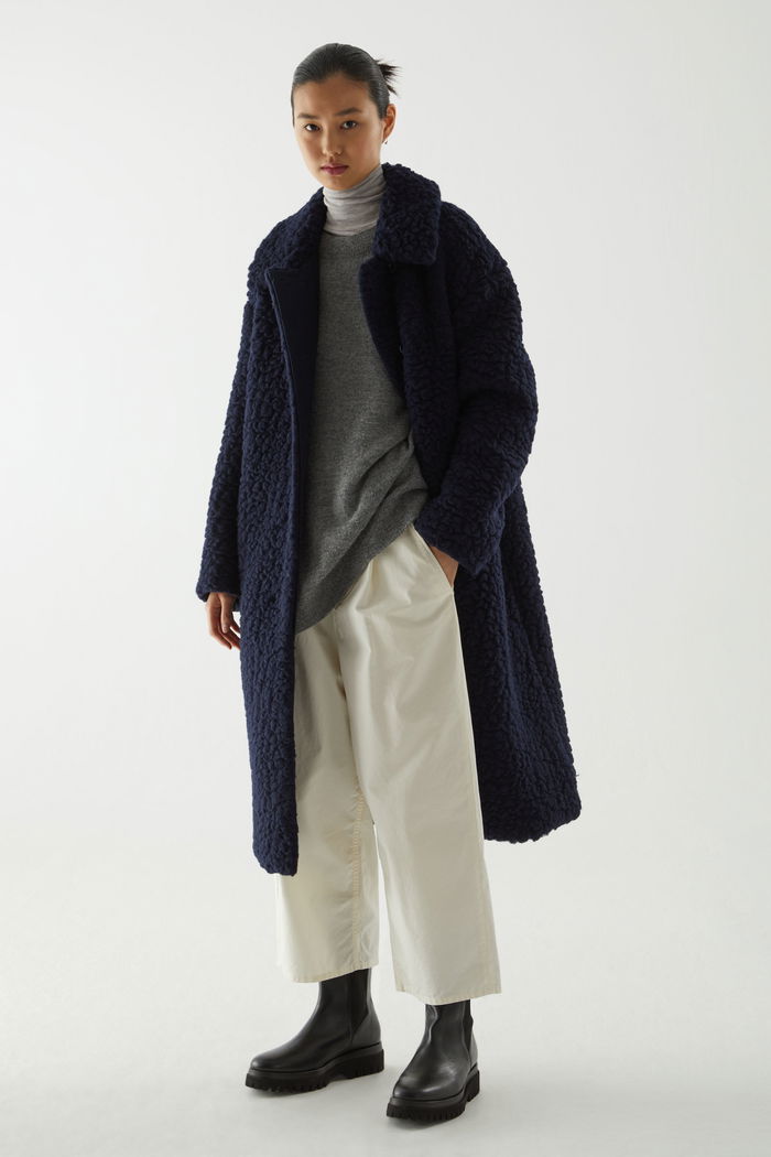 COS Wool Teddy Fleece Coat | endource