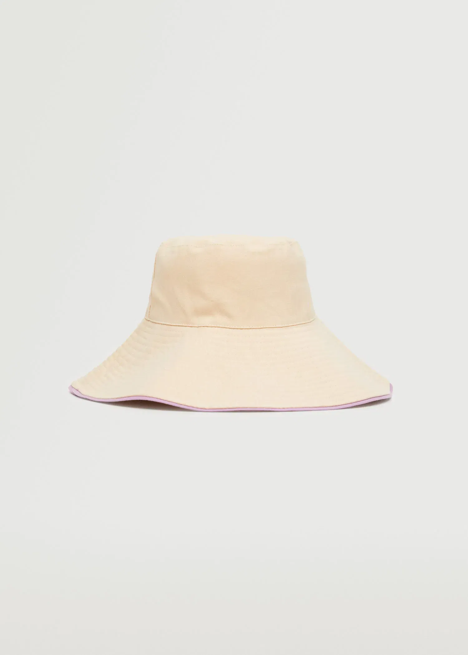 MANGO Cotton Bucket Hat in Ecru | Endource