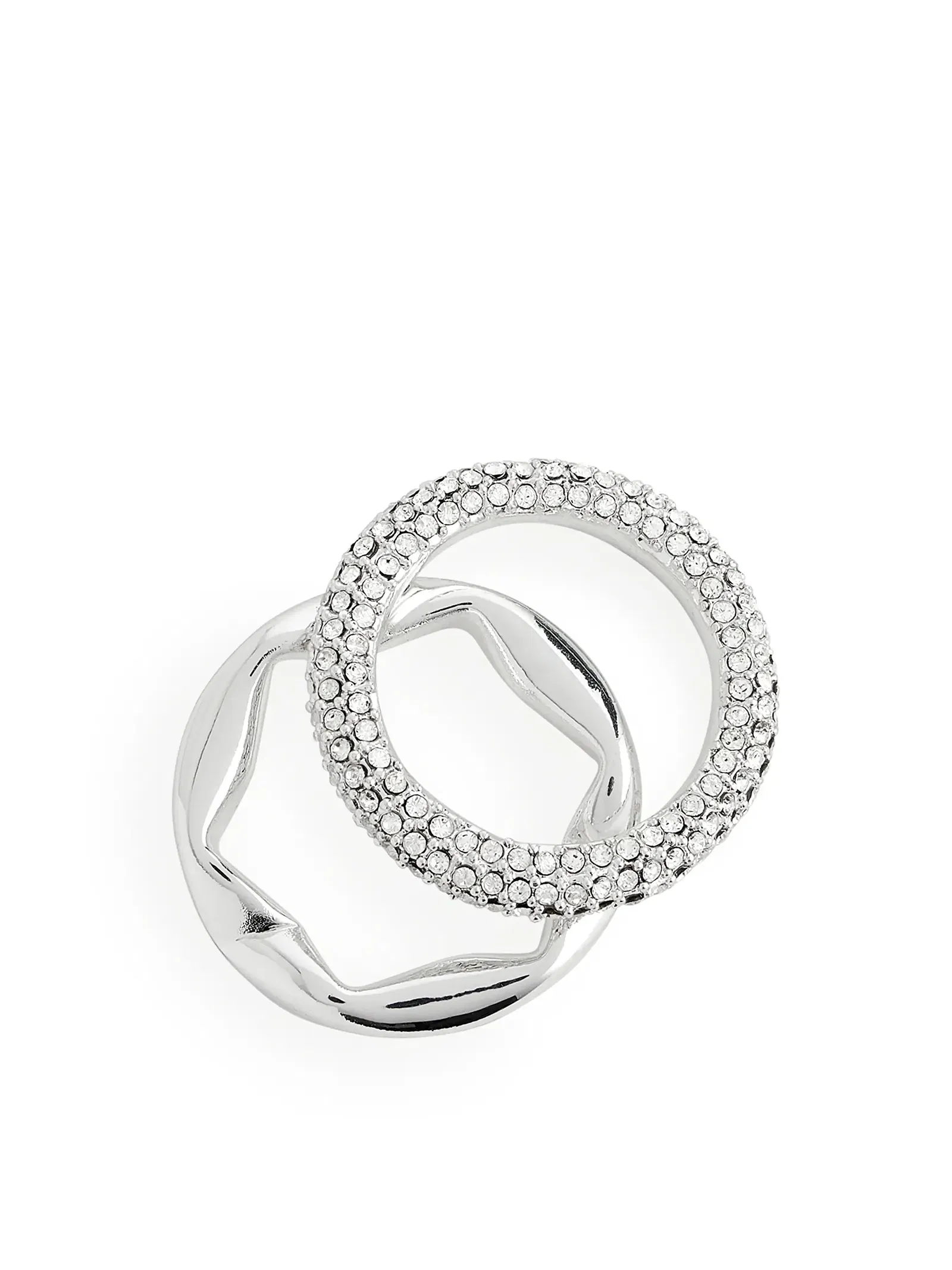 ARKET Little-Finger Ring Set in Silver-Tone | endource