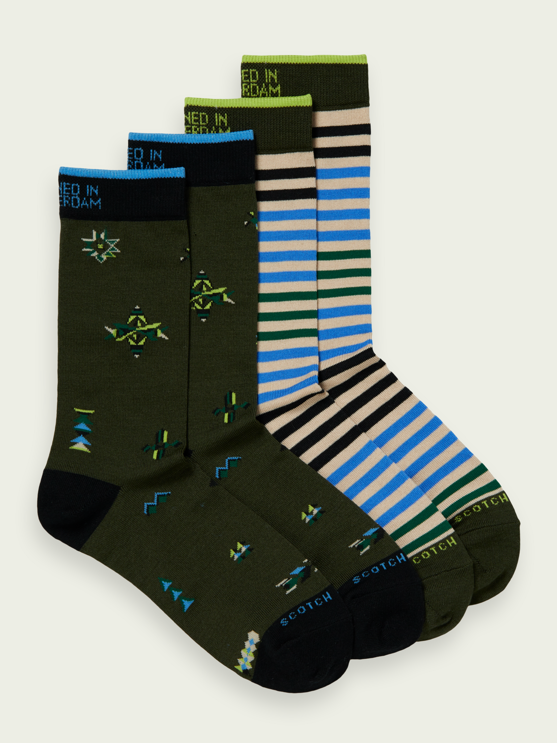 SCOTCH & SODA 2-Pack Socks in Combo C | Endource