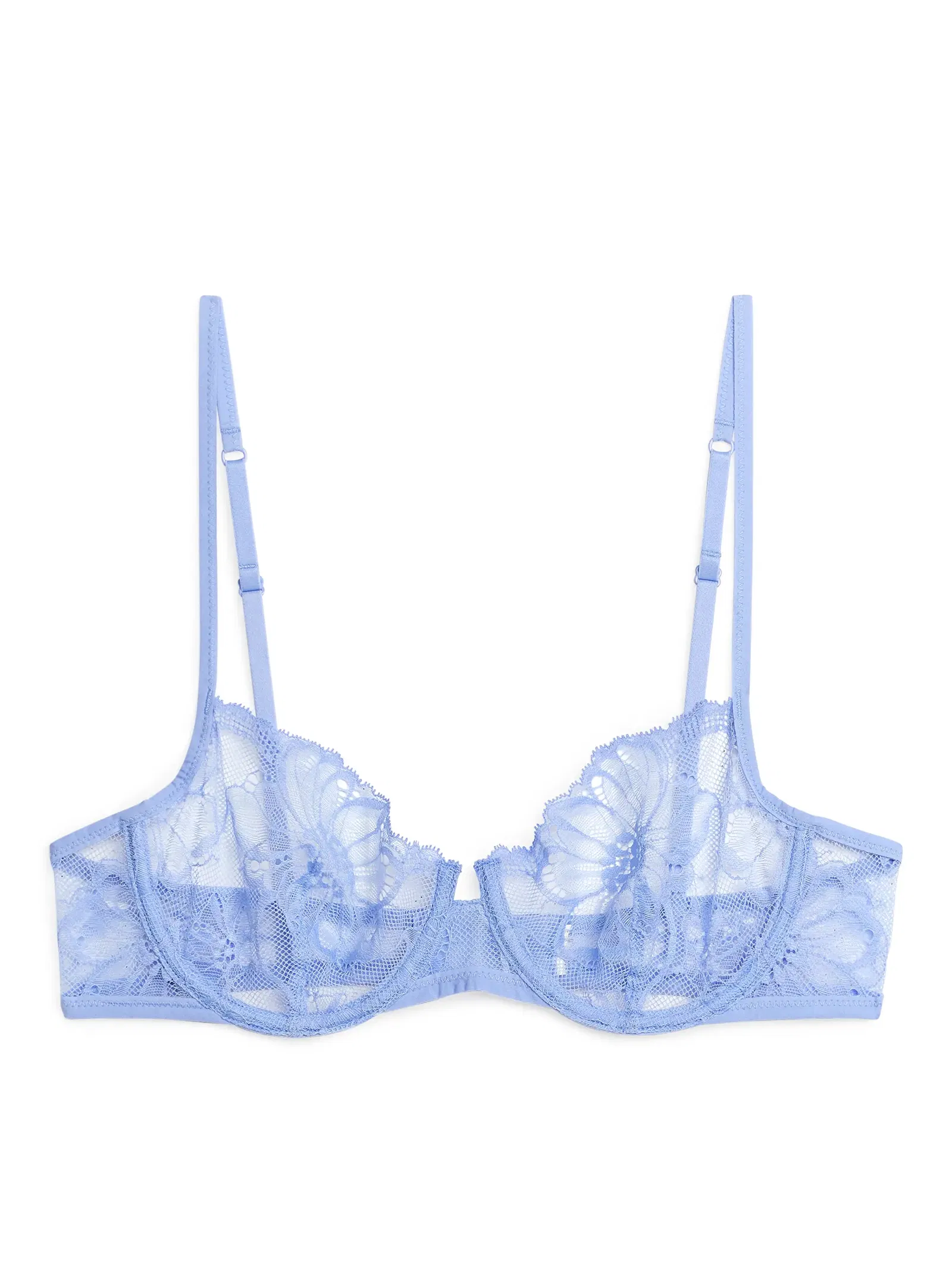 Arket Lace Wire Bra In Blue Endource