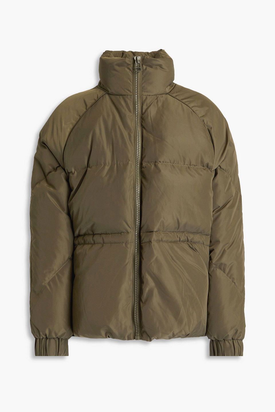 GANNI Quilted Shell Jacket in Green | endource