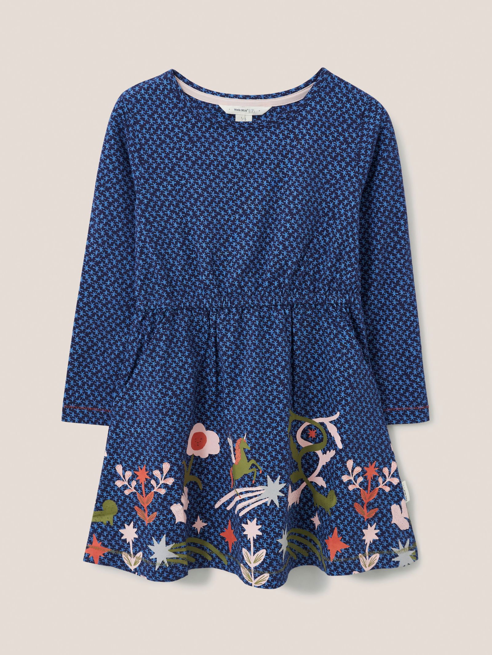 WHITE STUFF Kids' Mia Long Sleeve Print Jersey Dress | Endource