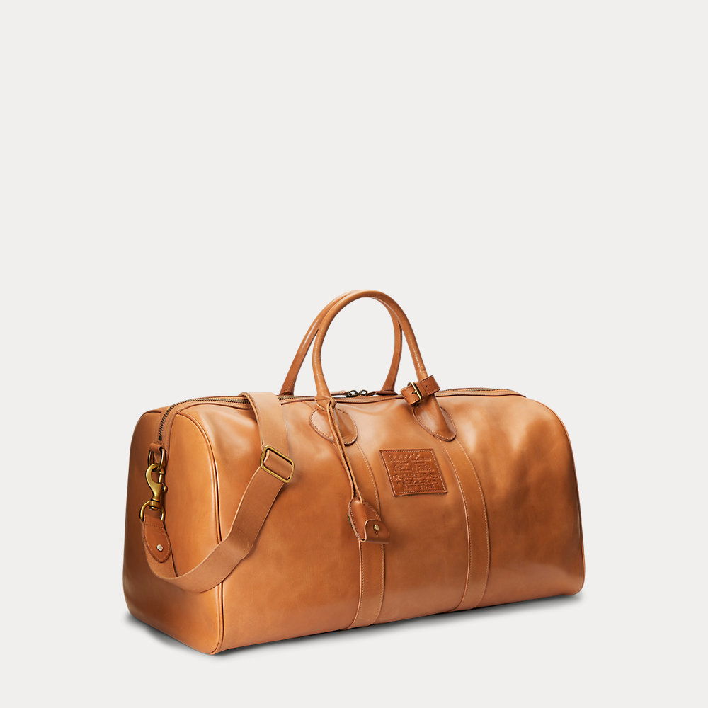 POLO RALPH LAUREN Heritage Leather Duffel in Tan | Endource