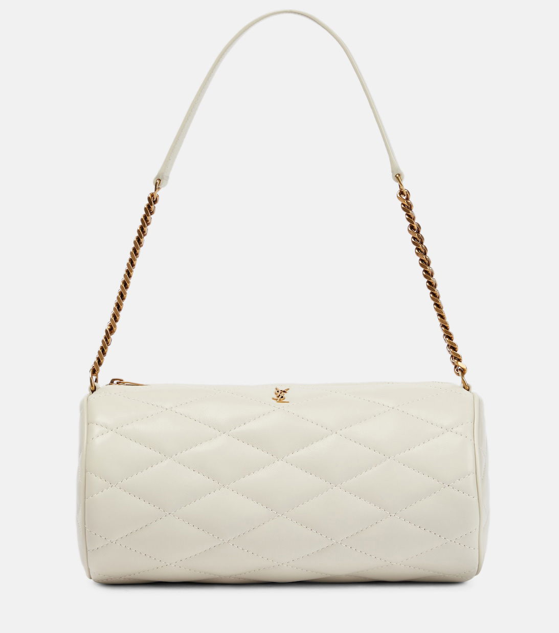 SAINT LAURENT Sade Small Leather Shoulder Bag in White | endource