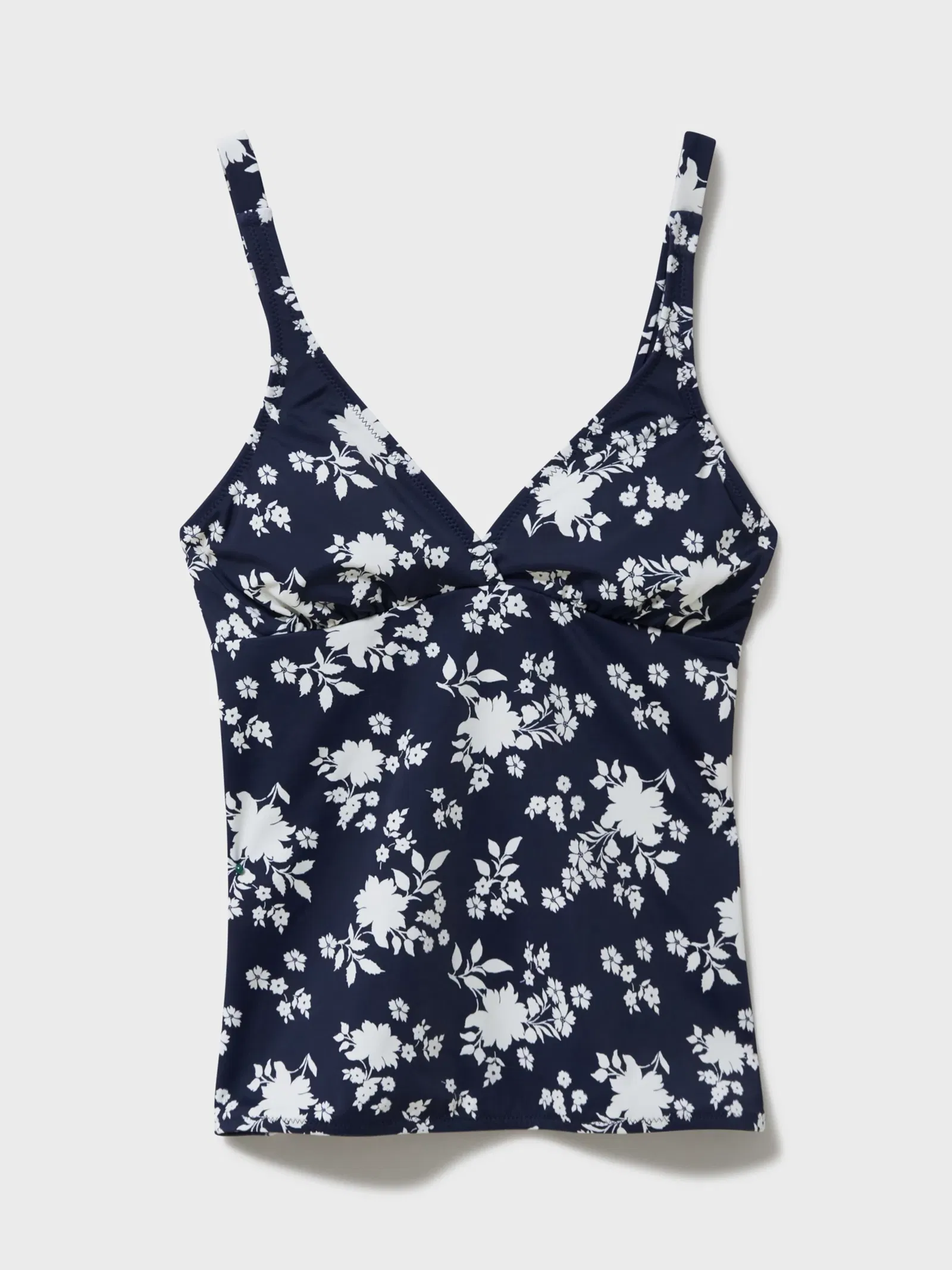 CREW CLOTHING Floral Tankini Top in Blue | Endource