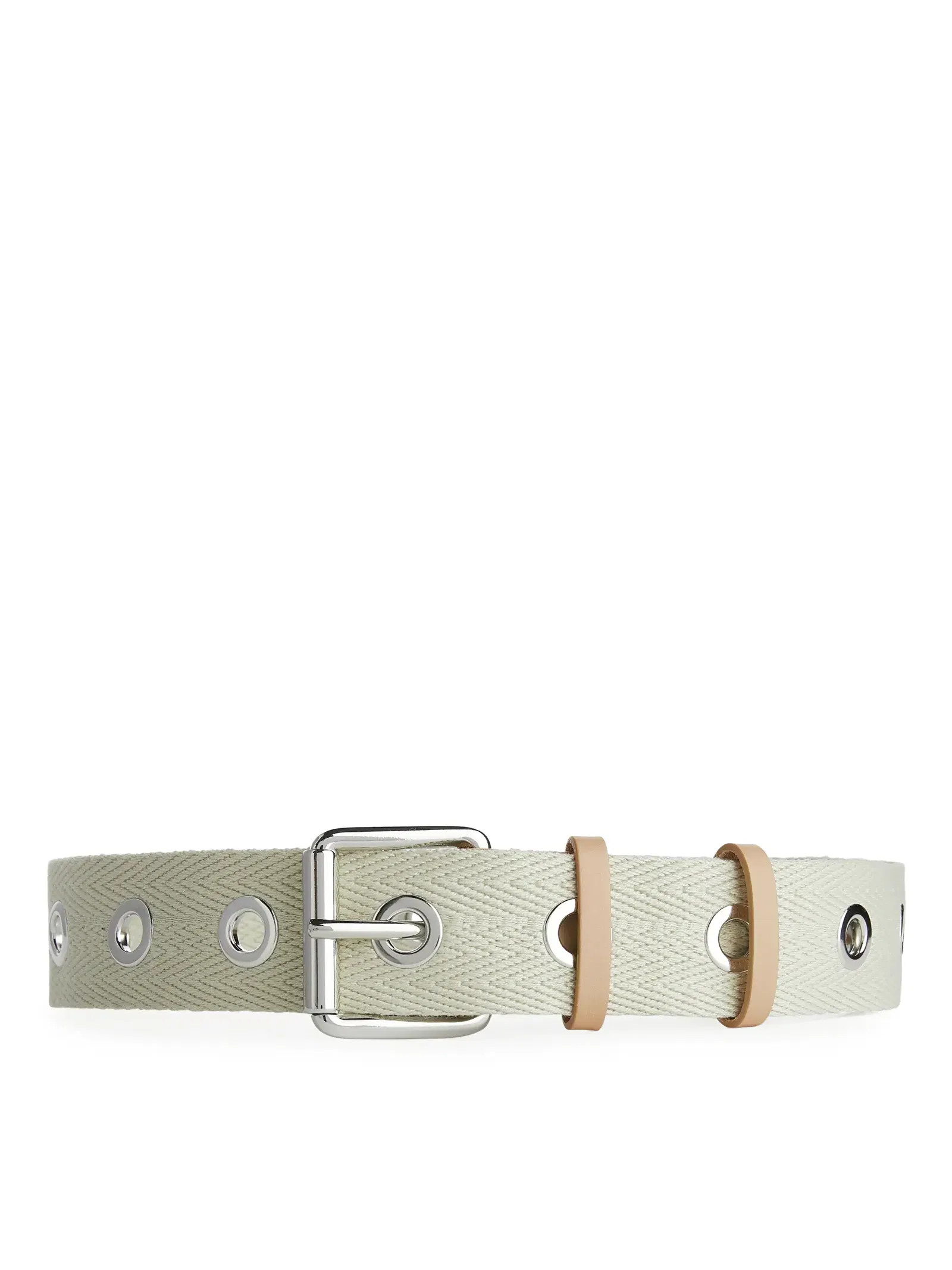 ARKET Eyelet Webbing Belt in Beige | endource