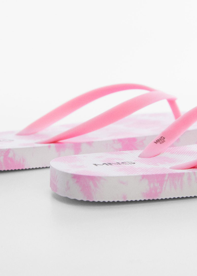 MANGO Strappy Flip Flop in Pink | Endource