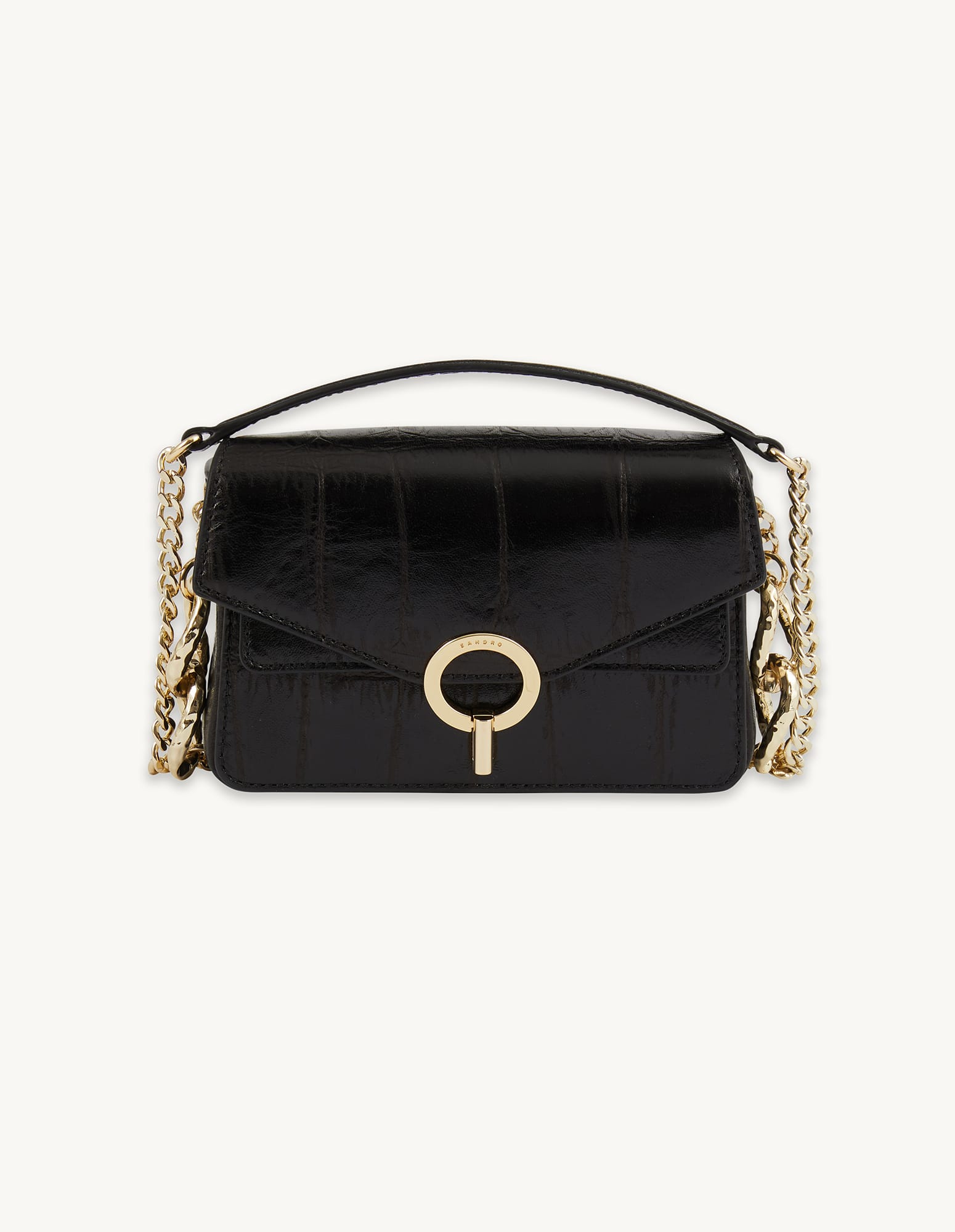 SANDRO Mini Yza Bag in Black | Endource