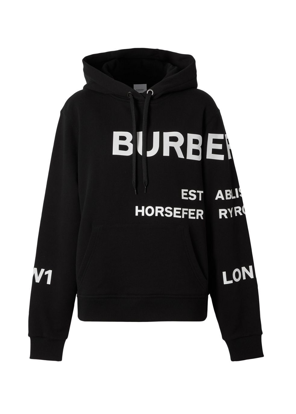 BURBERRY Horseferry Print Cotton Oversized Hoodie | Endource