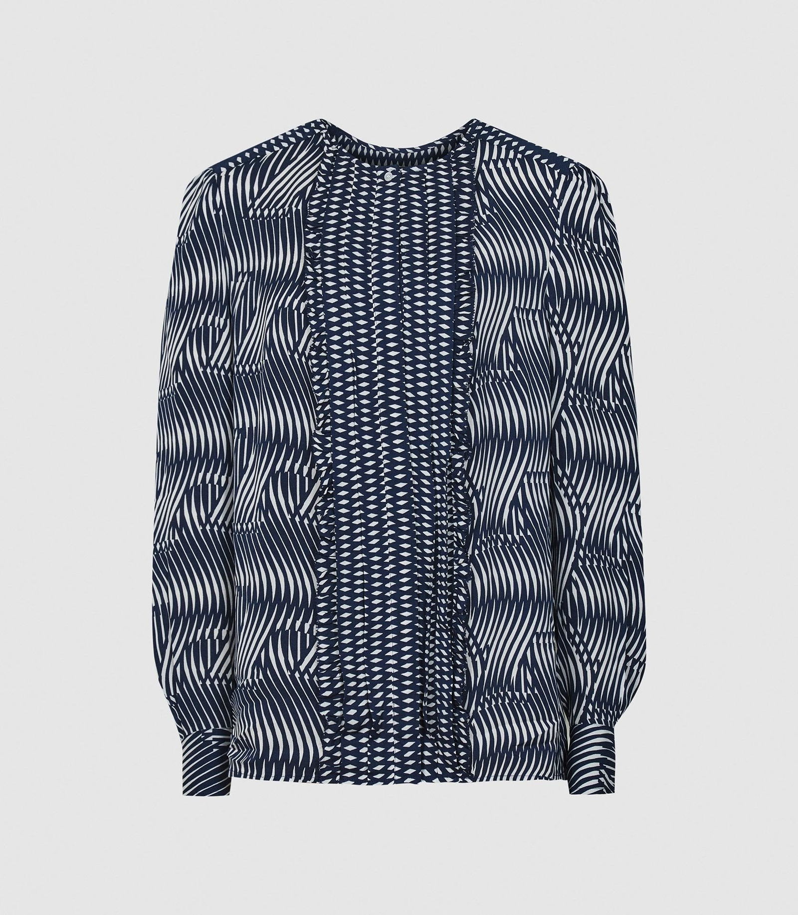 REISS Rebecca Printed Blouse | endource