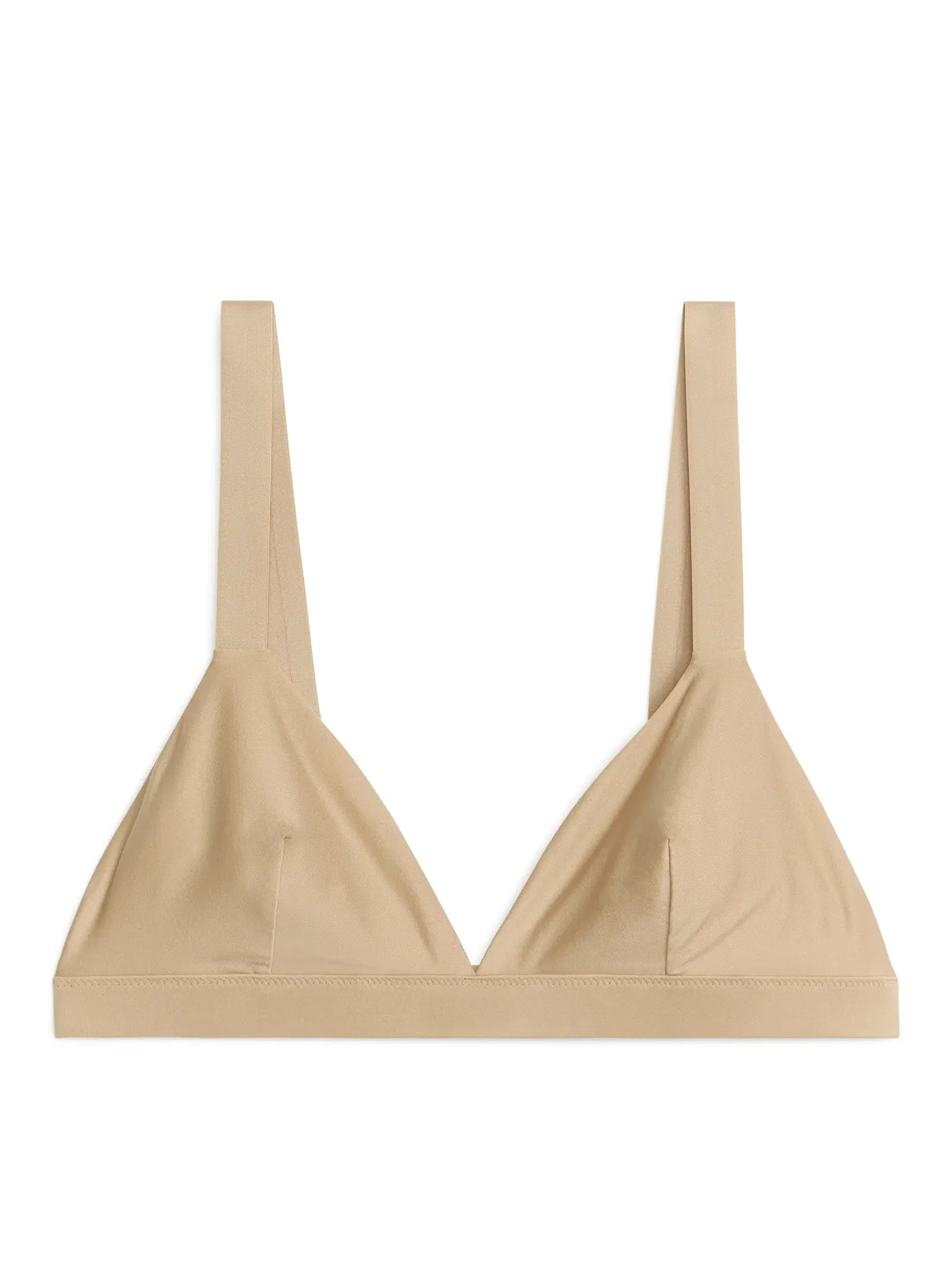 ARKET Soft Triangle Bra in Beige | Endource