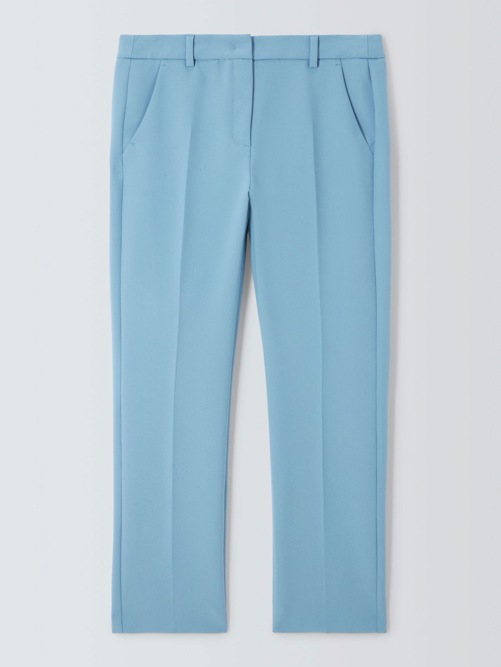 WEEKEND MAX MARA Rana Straight Leg Stretch Trousers in Light Blue ...