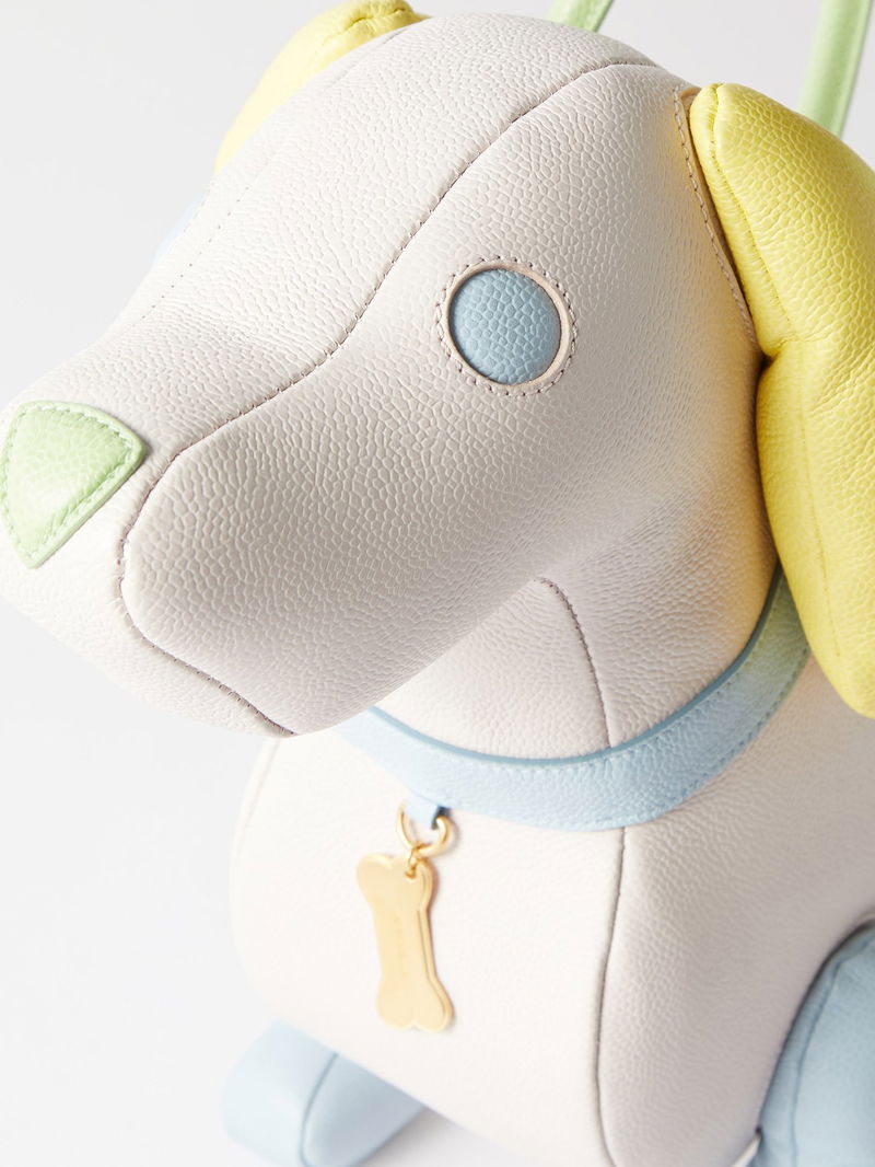 Thom Browne Hector Grained-Leather Cross-Body Bag in White | Endource