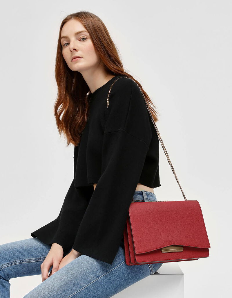 CHARLES & KEITH Classic Push Lock Bag | Endource