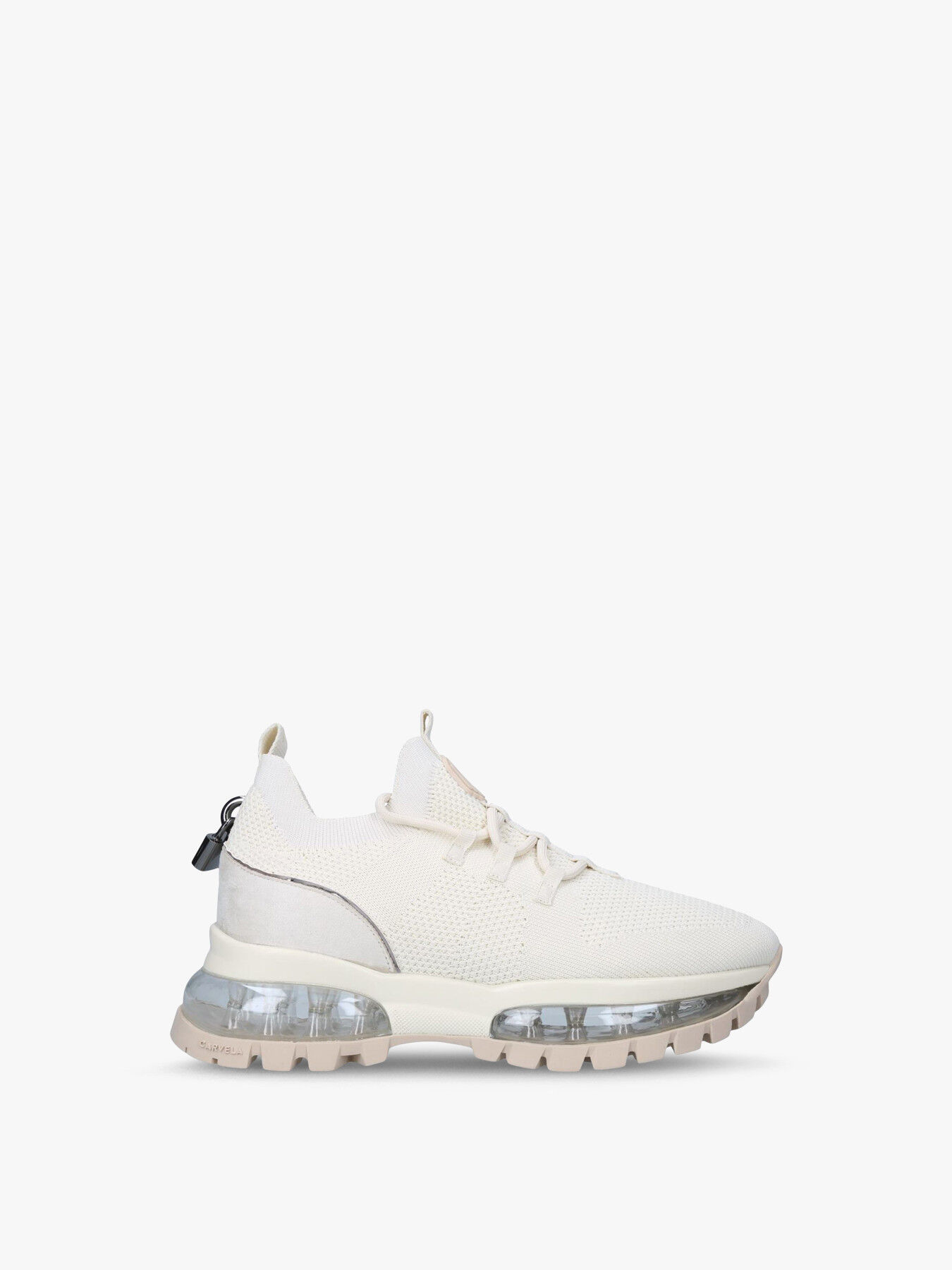 CARVELA Lock Bubble Cleat Trainer in White | endource
