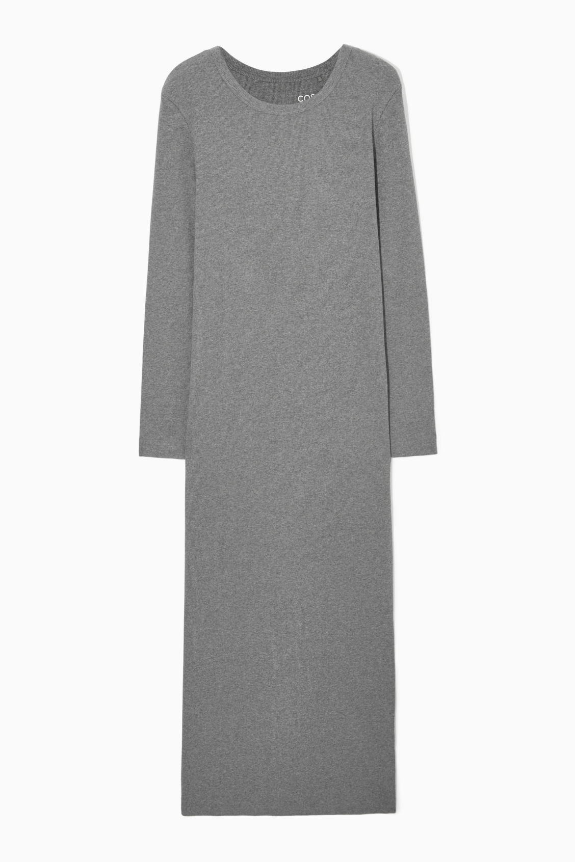 COS Ribbed Maxi Dress in GREY | Endource