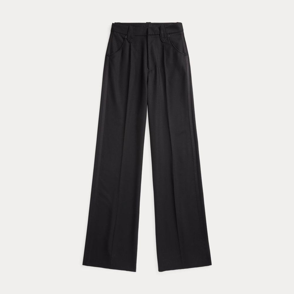 Ralph Lauren Rrl Twill Western Tuxedo Trouser In Black Endource