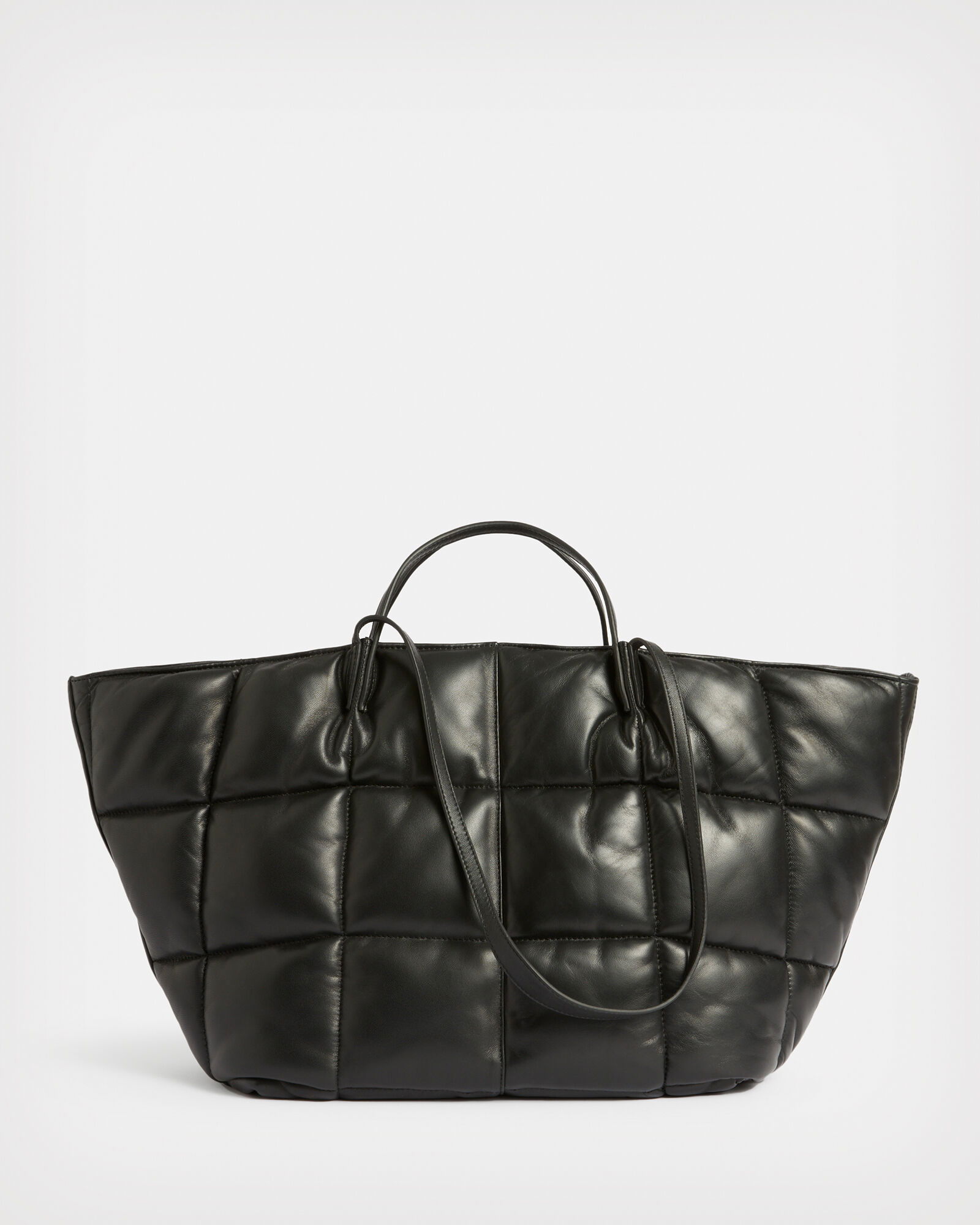 ALLSAINTS Nadaline Leather Quilted Tote Bag | endource