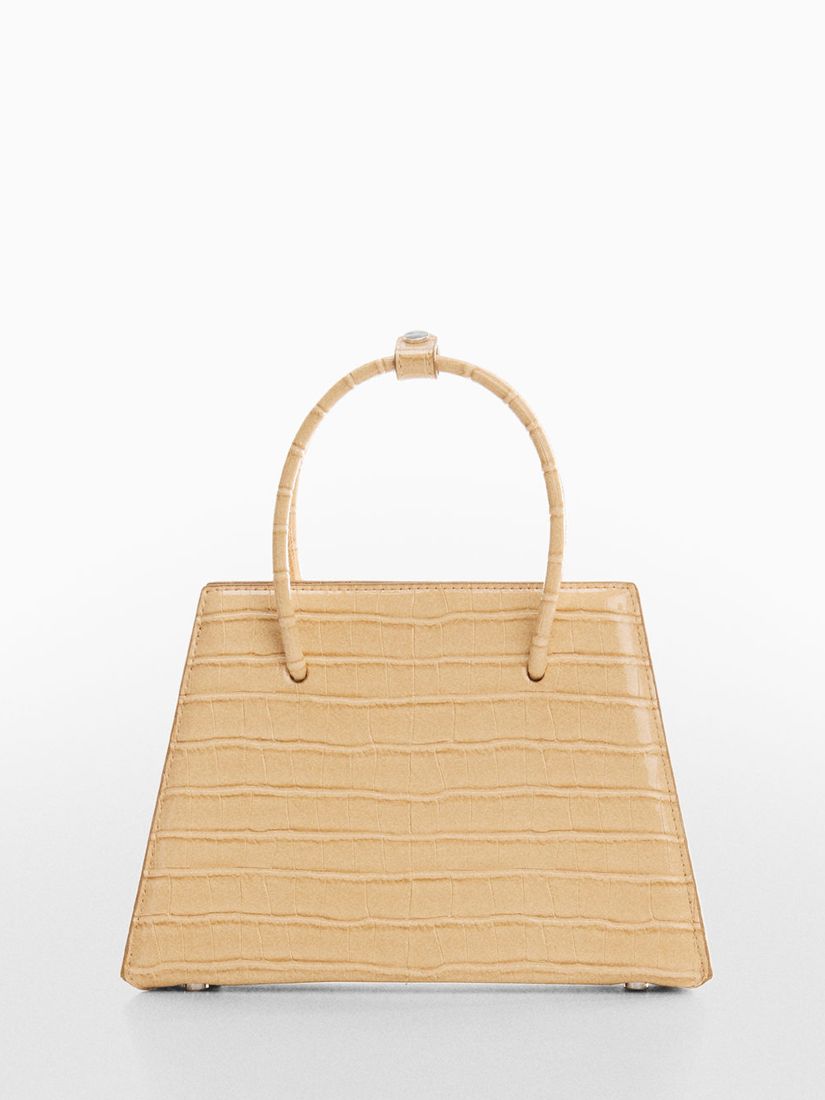 MANGO Piccolo Sholder Bag in Light Beige | endource
