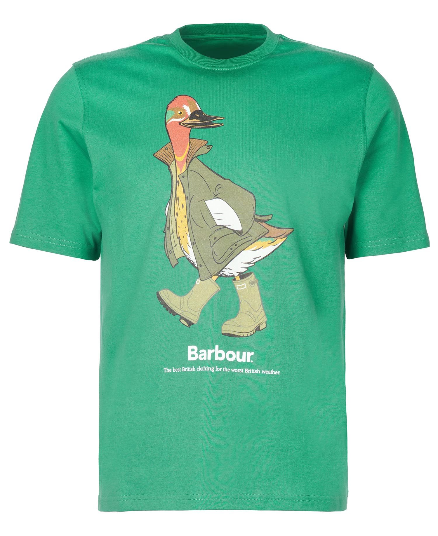 BARBOUR Barbour x NOAH - Duck T-Shirt in Classic Green | endource