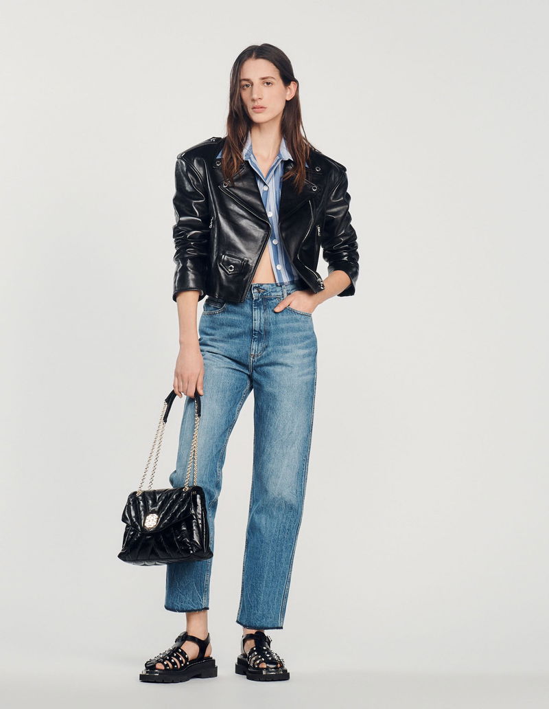 SANDRO Leather Jacket | Endource