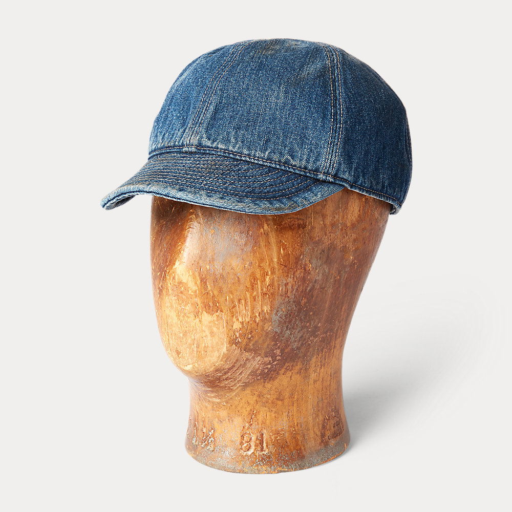 RALPH LAUREN RRL Indigo Denim Cap in Blue | endource