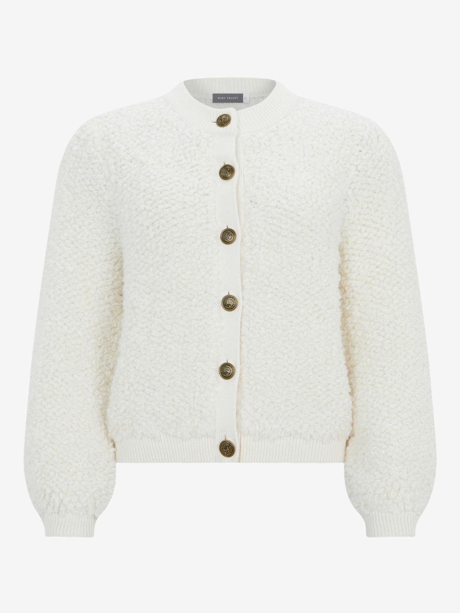 MINT VELVET Boucle Cardigan in Natural | endource