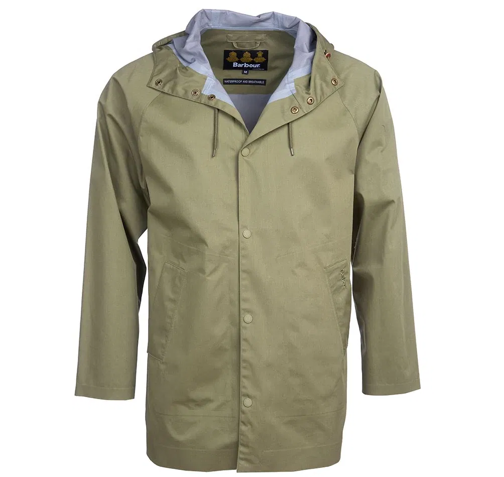 BARBOUR Bobet Waterproof Jacket in Light Moss | endource