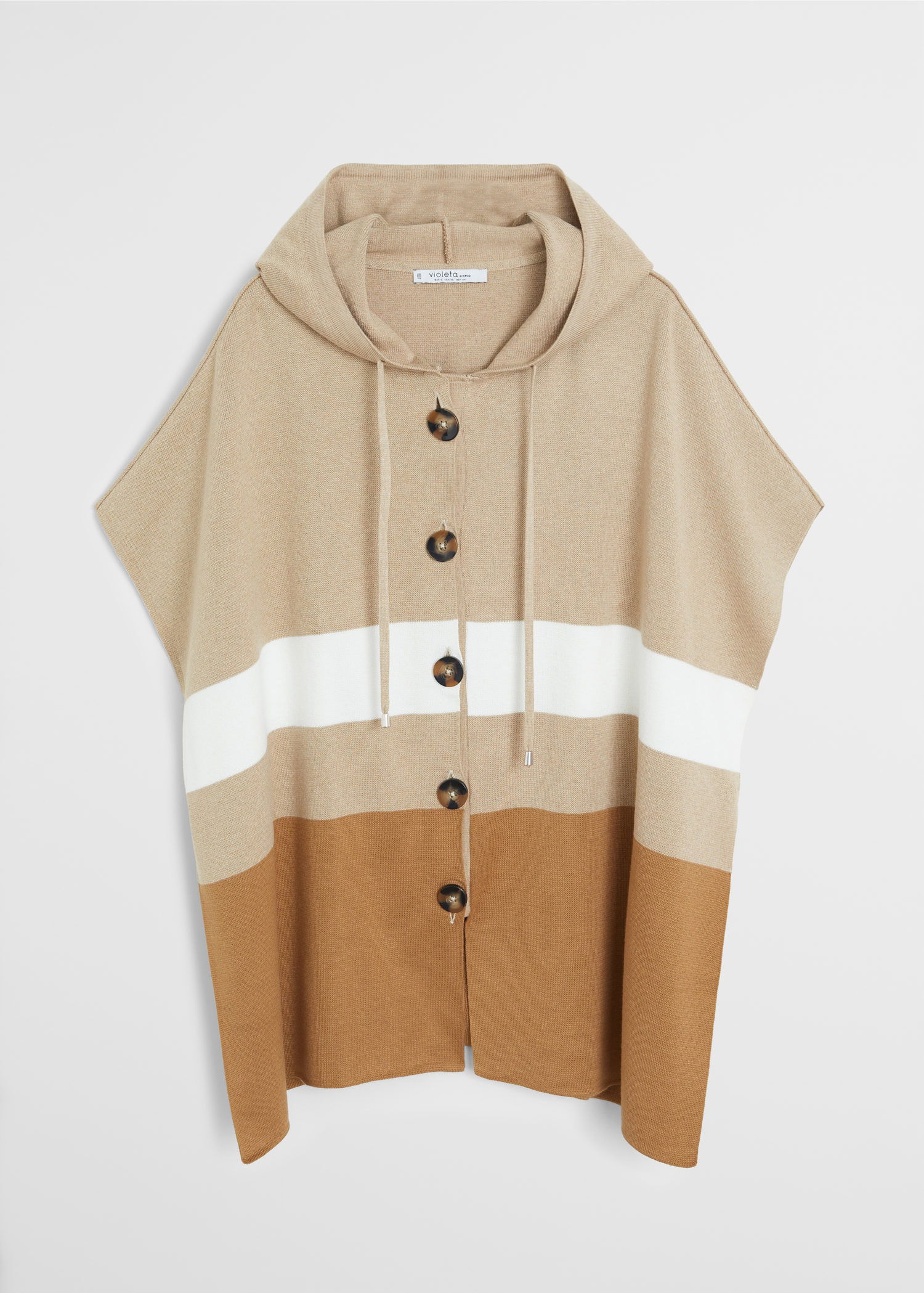 MANGO Buttoned Knit Poncho | Endource