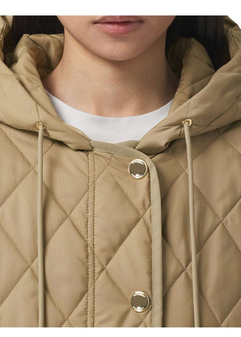 BURBERRY Diamond Quilted Thermoregulated Hooded Coat | endource