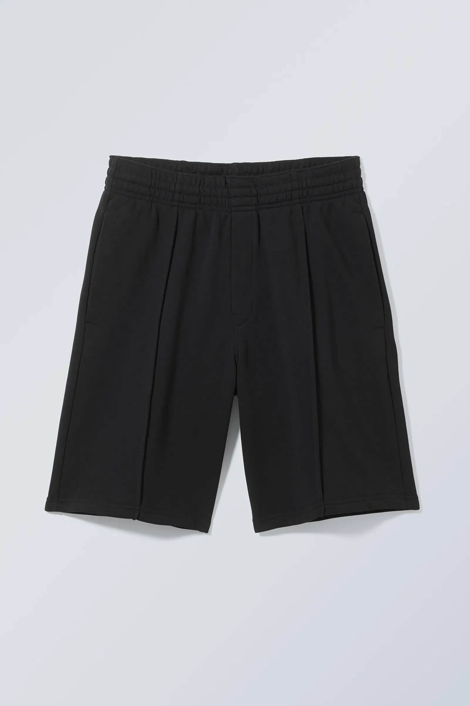 WEEKDAY Ken Terry Lightweight Shorts in Black | endource