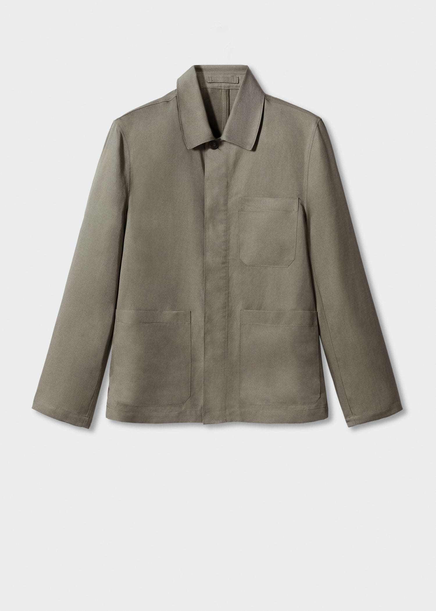 MANGO Field Jacket in Khaki | Endource