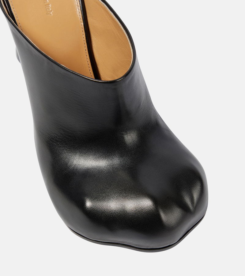 JW ANDERSON Paw Leather Mules in Black | Endource