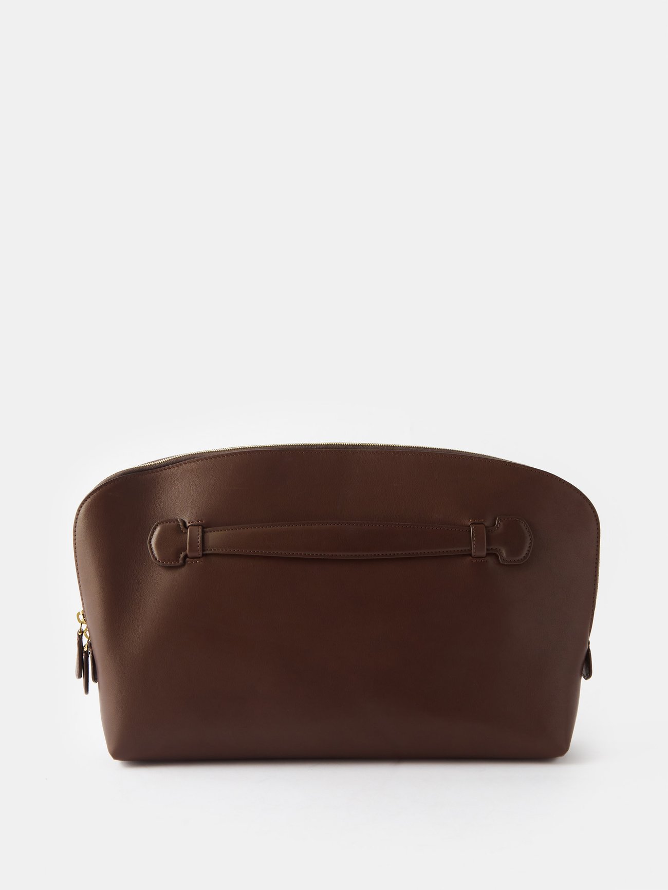 THE ROW Ellie Grained-Leather Clutch Bag | Endource