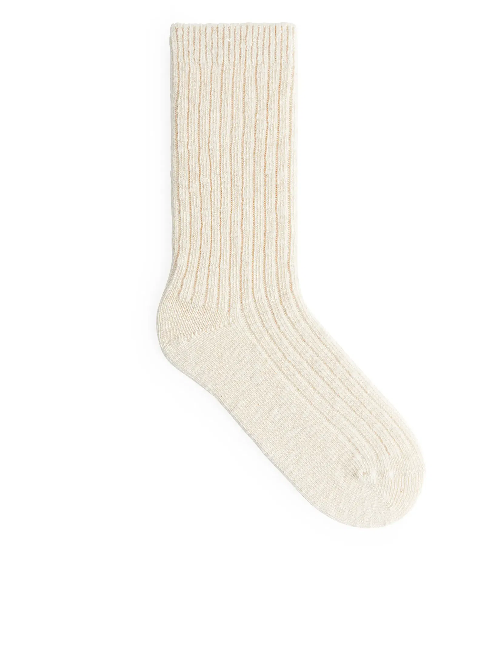 ARKET Chunky Knit Socks in Off-White | endource