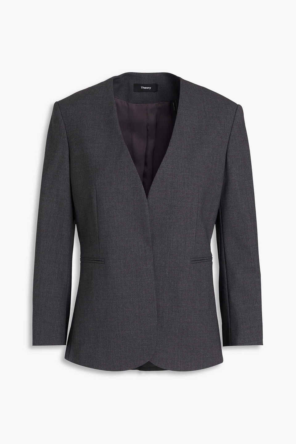 THEORY Wool-Blend Jacket in Gray | endource